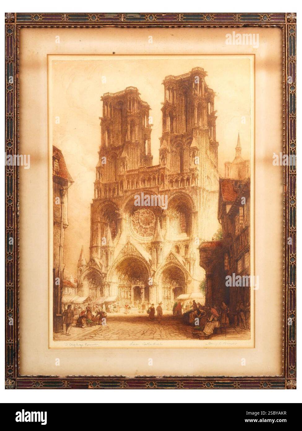 Henry Charles Brewer - Hand-color etching on paper by James Alphege ...