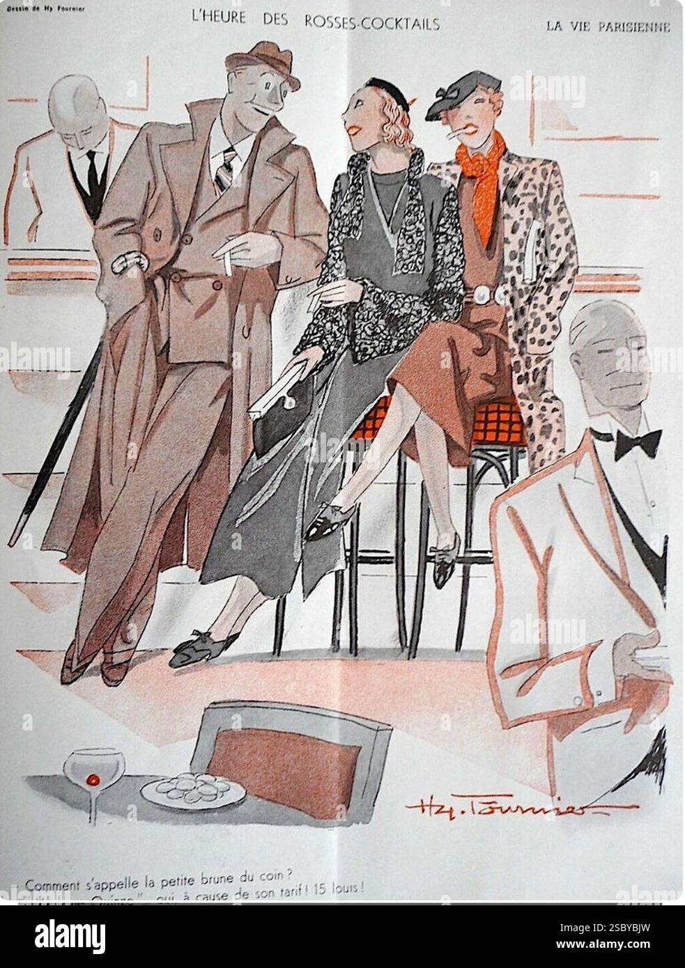 Henry Fournier - La Vie Parisienne - 29 février 1936 Stock Photo - Alamy