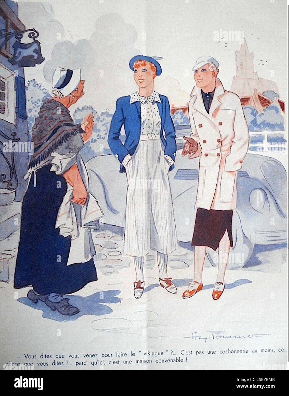 Henry Fournier - La Vie Parisienne - 18 avril 1936 Stock Photo - Alamy