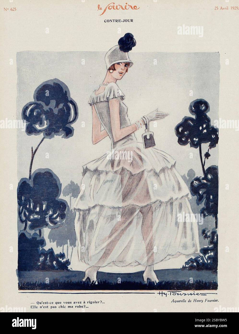 Henry Fournier - Le Sourire - 25 avril 1929 Stock Photo - Alamy