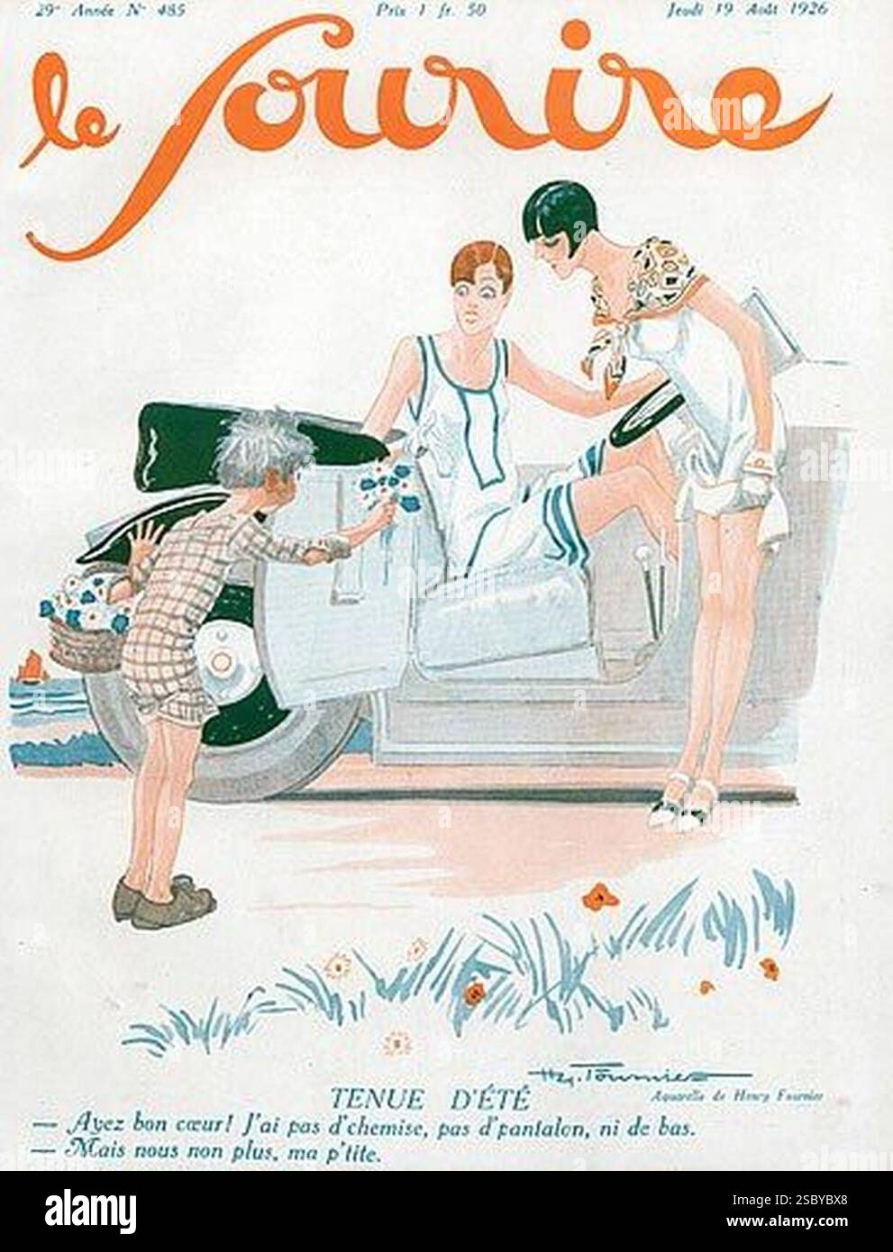 Henry Fournier - Le Sourire 19 août 1926 Stock Photo - Alamy