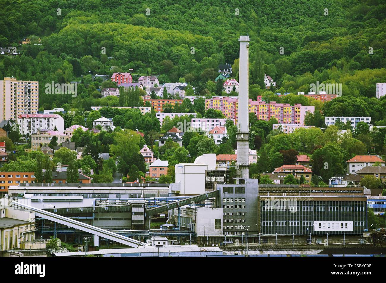 View of the Factory in the city of Usti nad Labem Usti Nad Labem, Czech ...