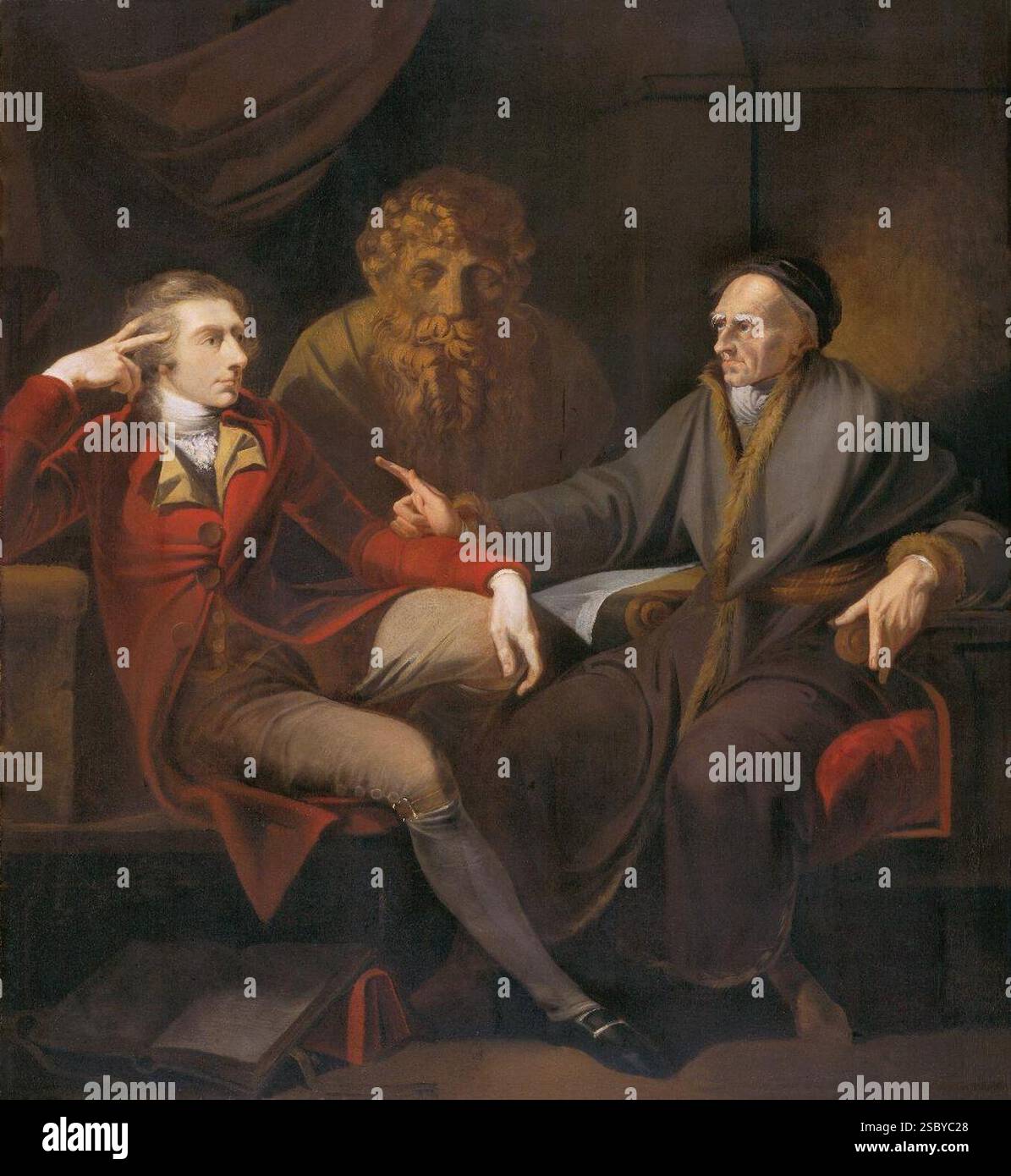 Henry Fuseli - Bodmer und Füssli vor der Büste Homers - 70 - Kunsthaus ...