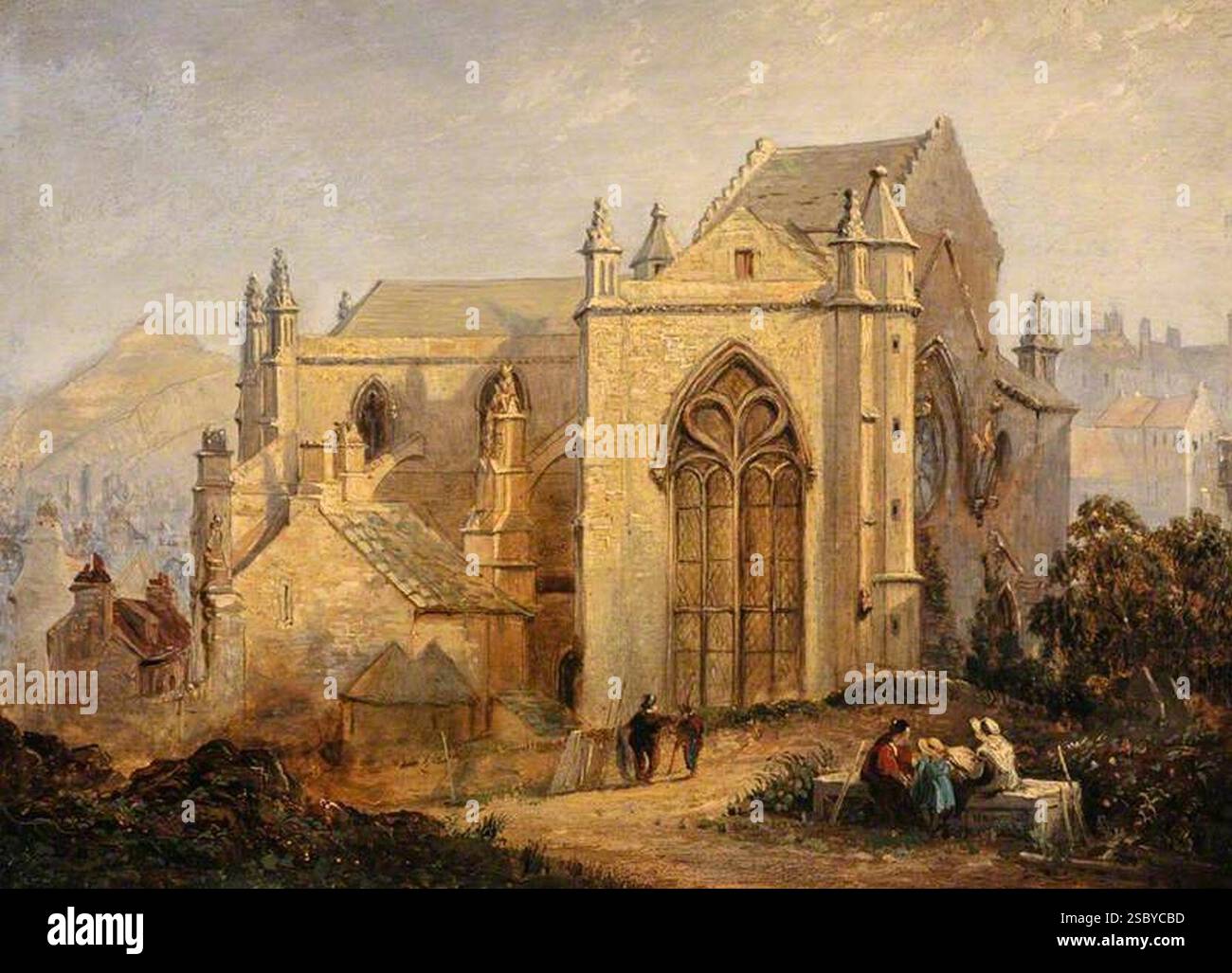 Henry Gibson Duguid (1805-1860) - Old Trinity Church, Edinburgh Stock ...