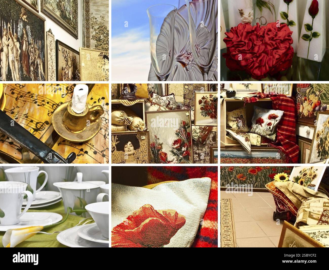Collage of different gifts Stock Photo - Alamy