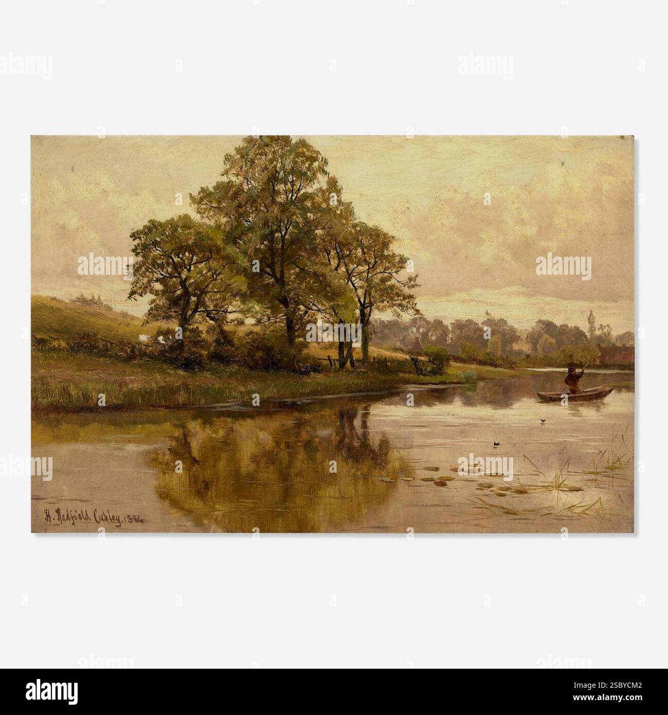 Henry Hadfield Cubley - Signed and dated to lower left 'H Stock Photo ...