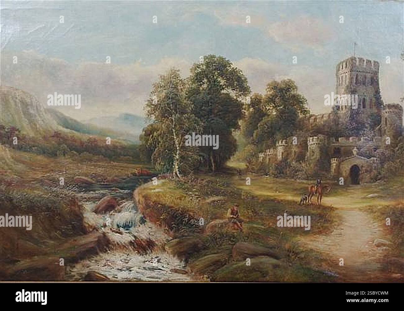 Henry Hotham Harris - Malcolm's Silent Towers oil on canvas signed ...