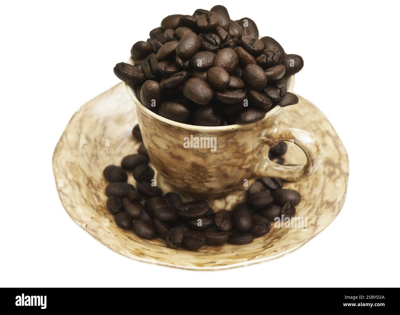 Cup spilled coffee on Cut Out Stock Images & Pictures - Alamy