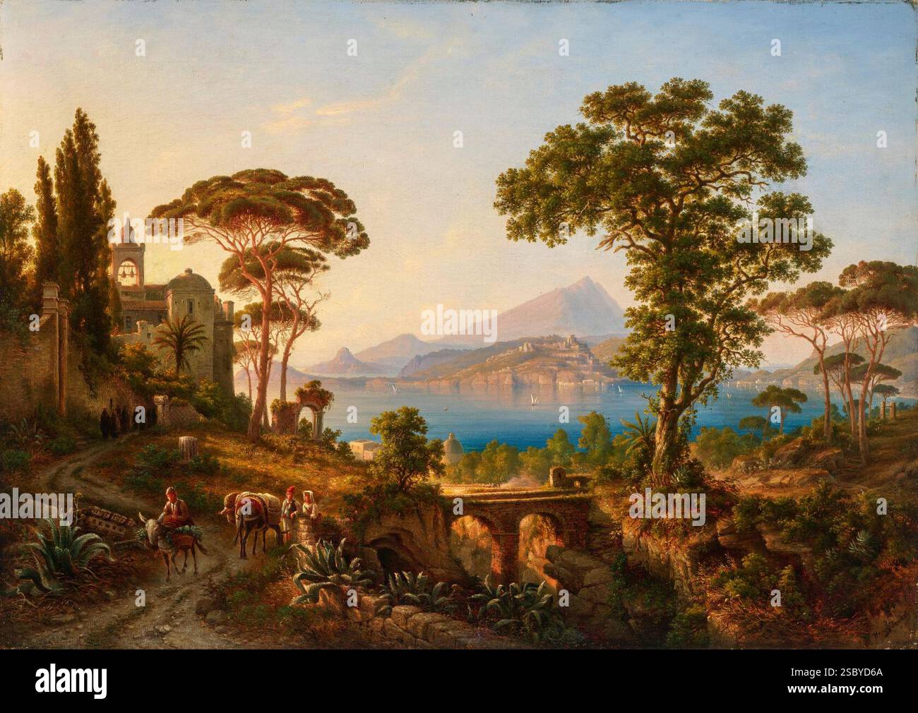 Henry Jaeckel Der Golf von Bayae bei Neapel Stock Photo - Alamy