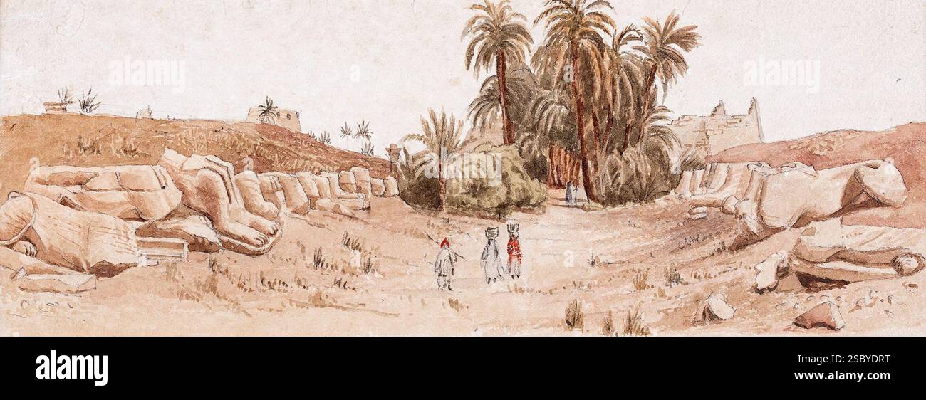 Henry L'Estrange Styleman Le Strange - Egypt- ‘Avenue of Sphinxes ...