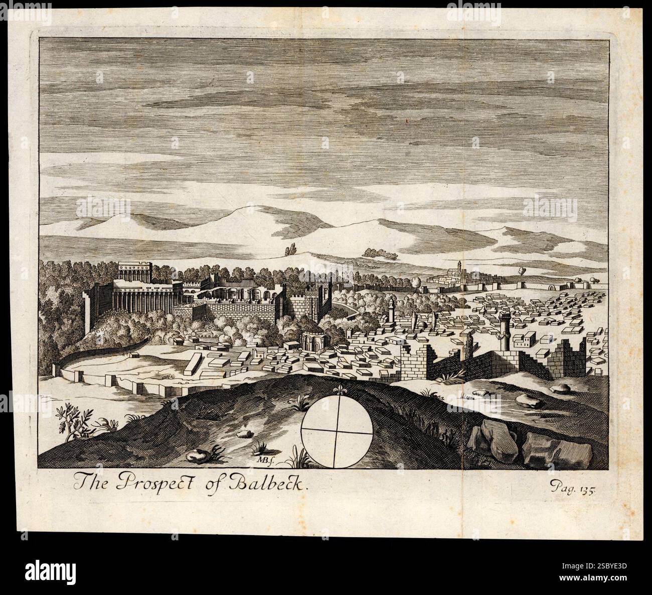 Henry Maundrell, The Prospect of Balbeck Stock Photo - Alamy