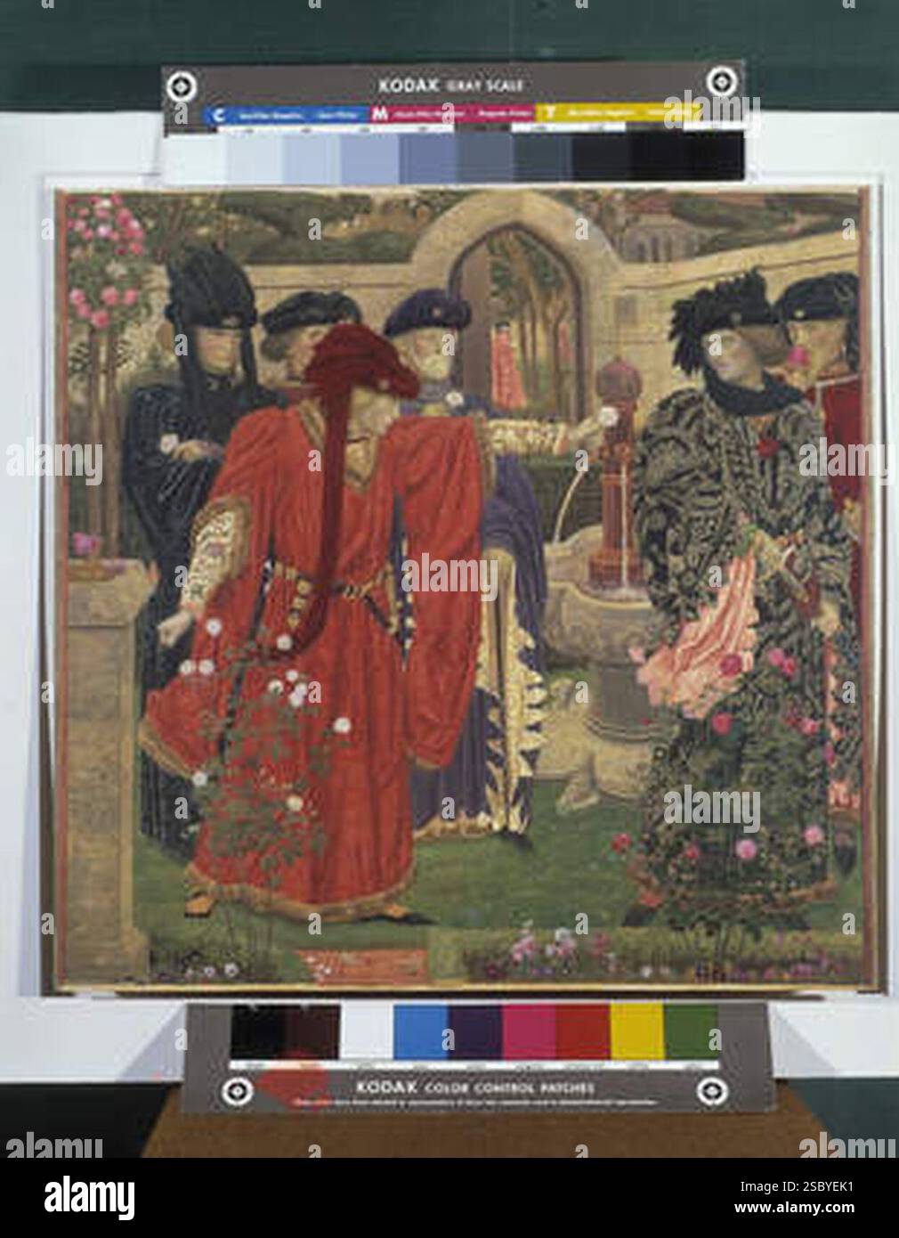 Henry Payne - Choosing The Red and White Roses in the Temple Garden ...