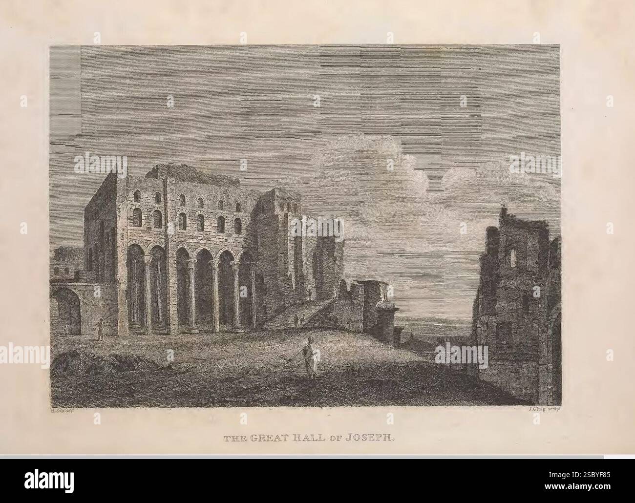 Henry Salt - The Great Hall of Joseph Stock Photo - Alamy