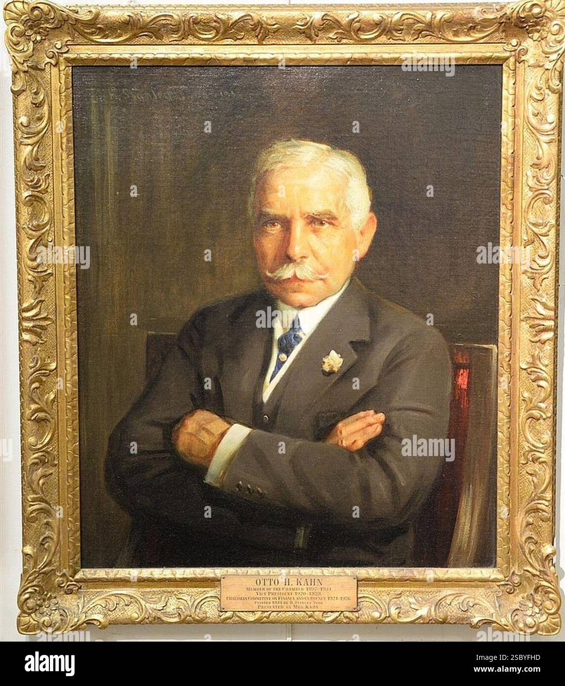 Henry Stanley Todd - Portrait of Otto Herman Kahn (1867-1934) painted ...