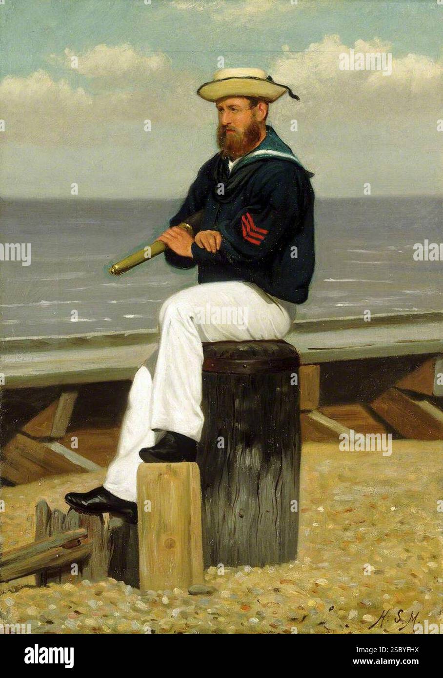 Henry Stacy Marks (1829-1898) - Sailor on Look Out Stock Photo - Alamy