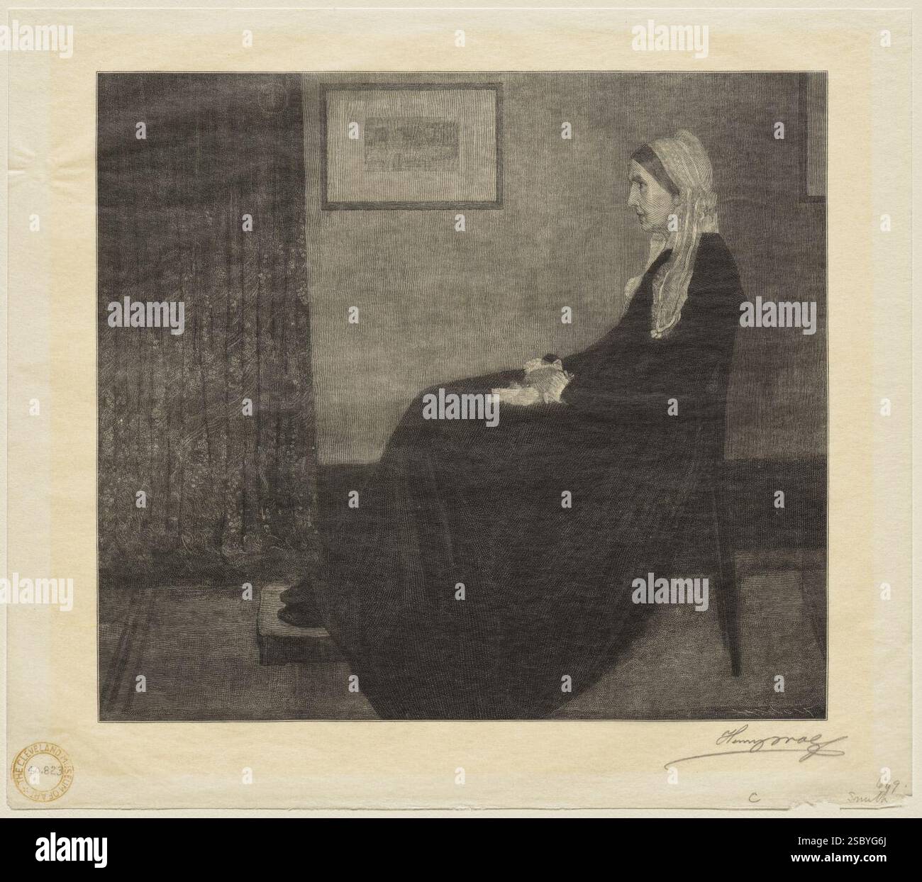 Henry Wolf (American, 1852-1916) - My Mother Stock Photo - Alamy