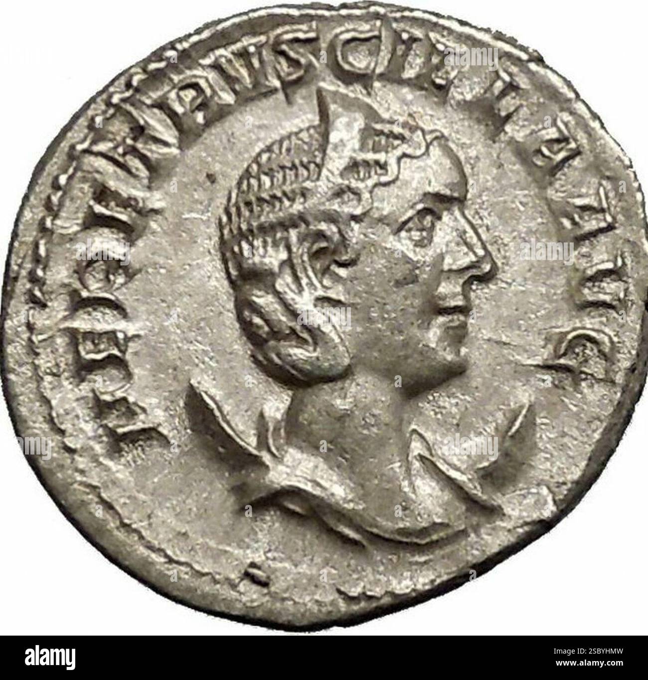 Herennia Etruscilla Hostilian mother Silver Ancient Roman Coin ...