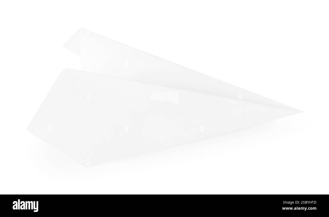 Flying on paper plane Black and White Stock Photos & Images - Alamy