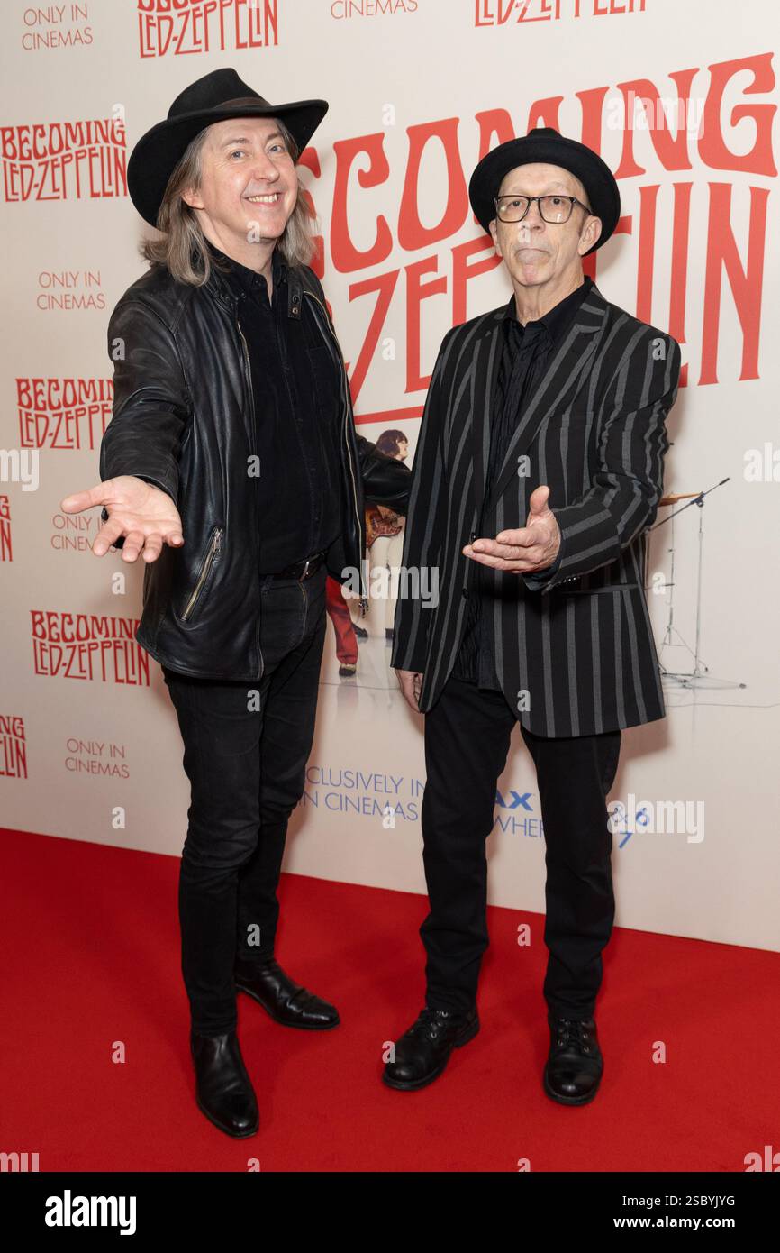 London, UK. 04th Feb, 2025. Bernard MacMahon and Duke Erikson attend the BECOMING LED ZEPPELIN ...