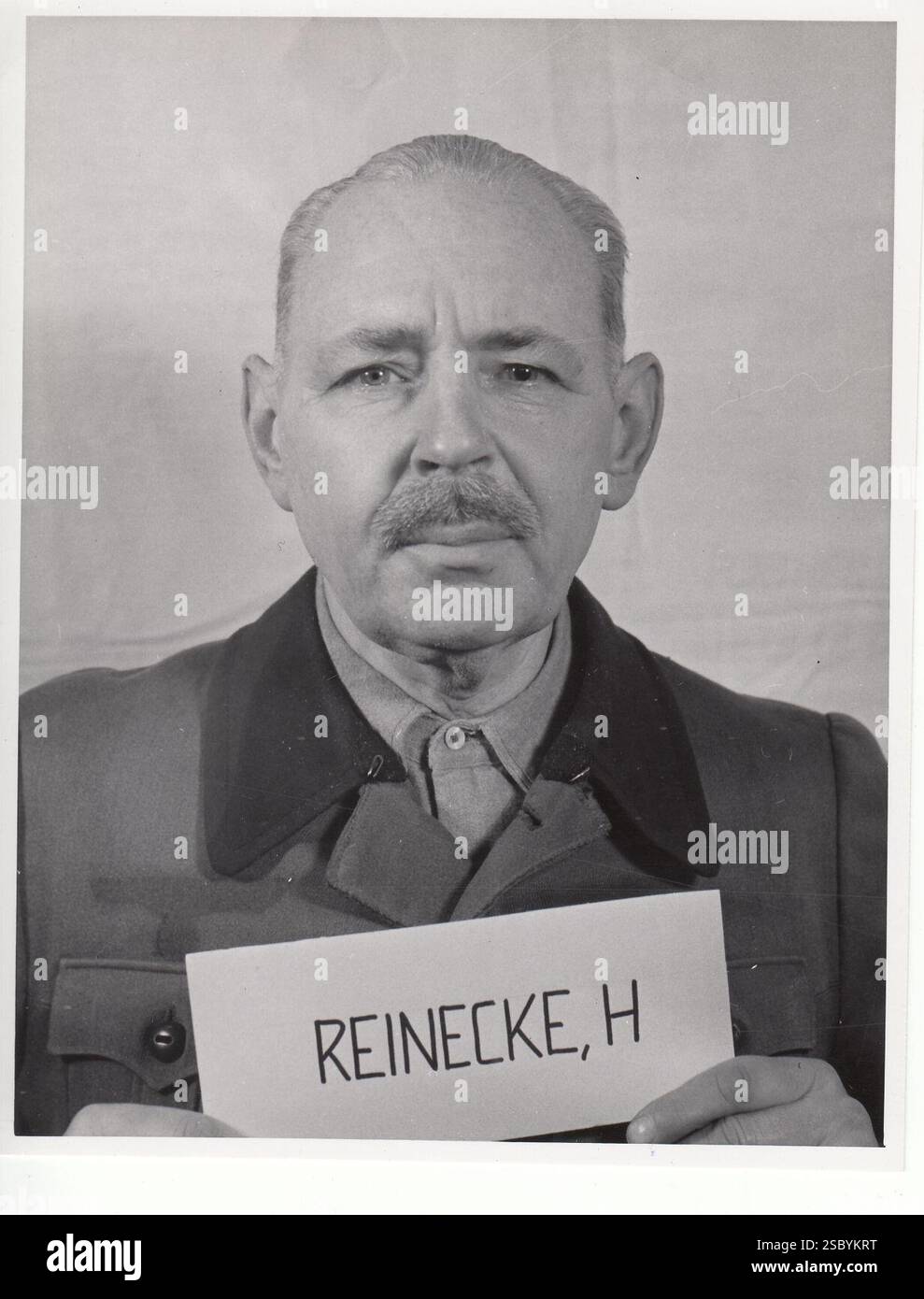 Hermann Reinecke, defendant in High Command Trial Stock Photo - Alamy