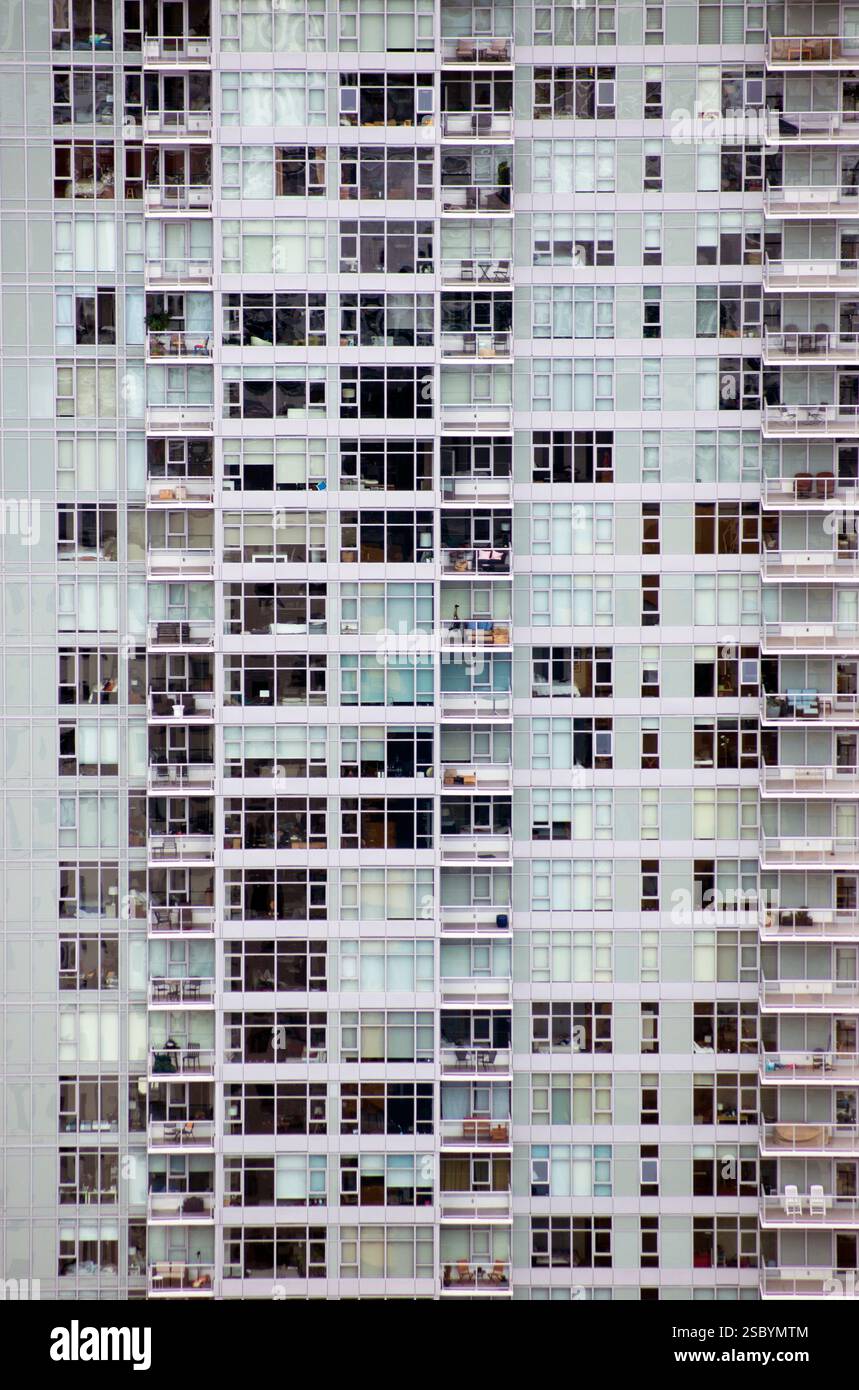 A graphic representation of an apartment block in Seattle, Washington ...