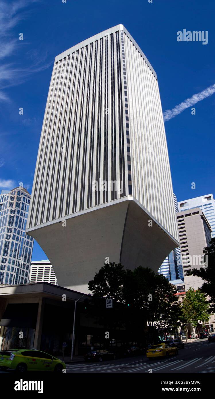 The Rainier Tower building in the Central Business District (CBD) of Seattle, Washington, USA ...
