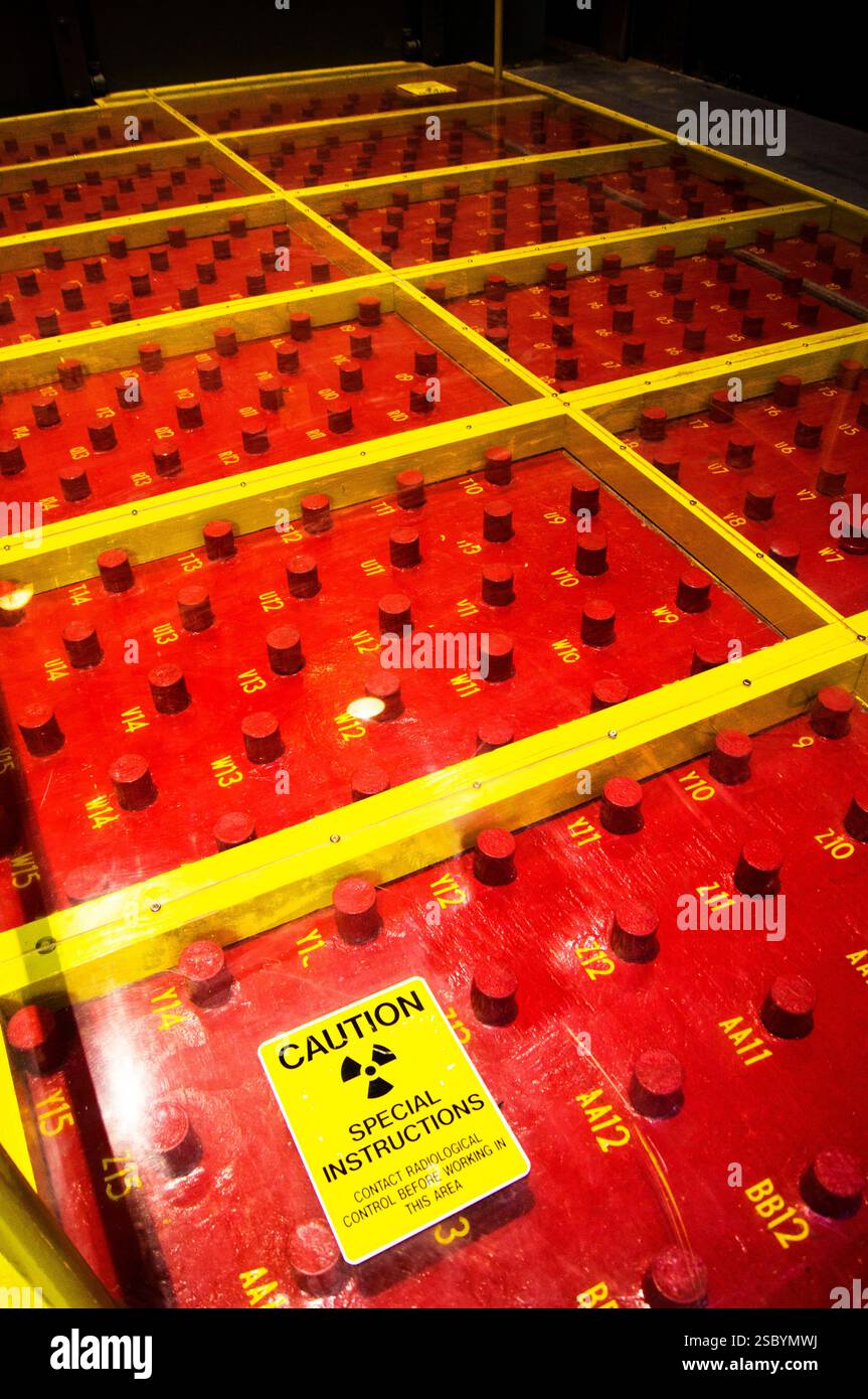 A storage facility for spent nuclear fuel rods at the EBR-1 Atomic ...