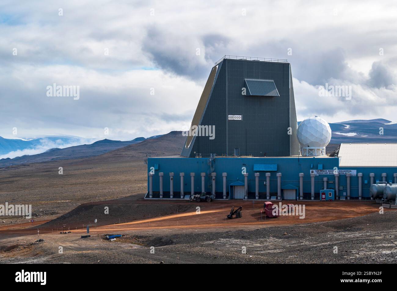 Upgraded Early Warning Radar (UEWR) scanning the horizon at Thule Air ...