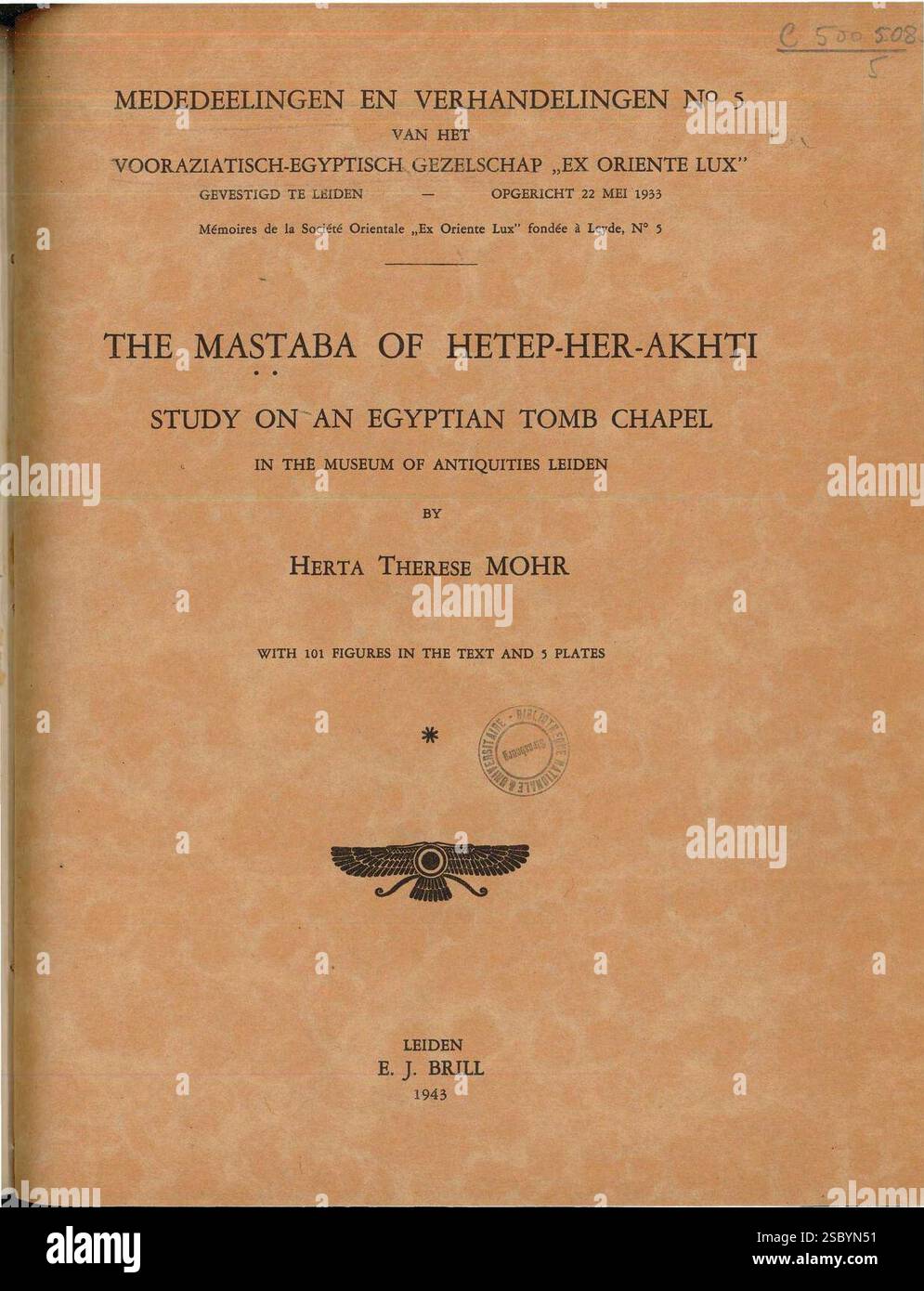 Herta Therese Mohr - The Mastaba of Hetep-her-Akhti study on an ...