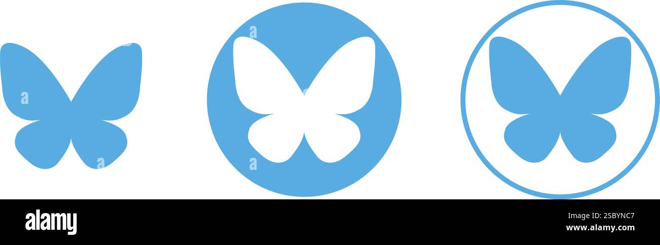 Bluesky social media logo colorful icon set Stock Vector Image & Art ...