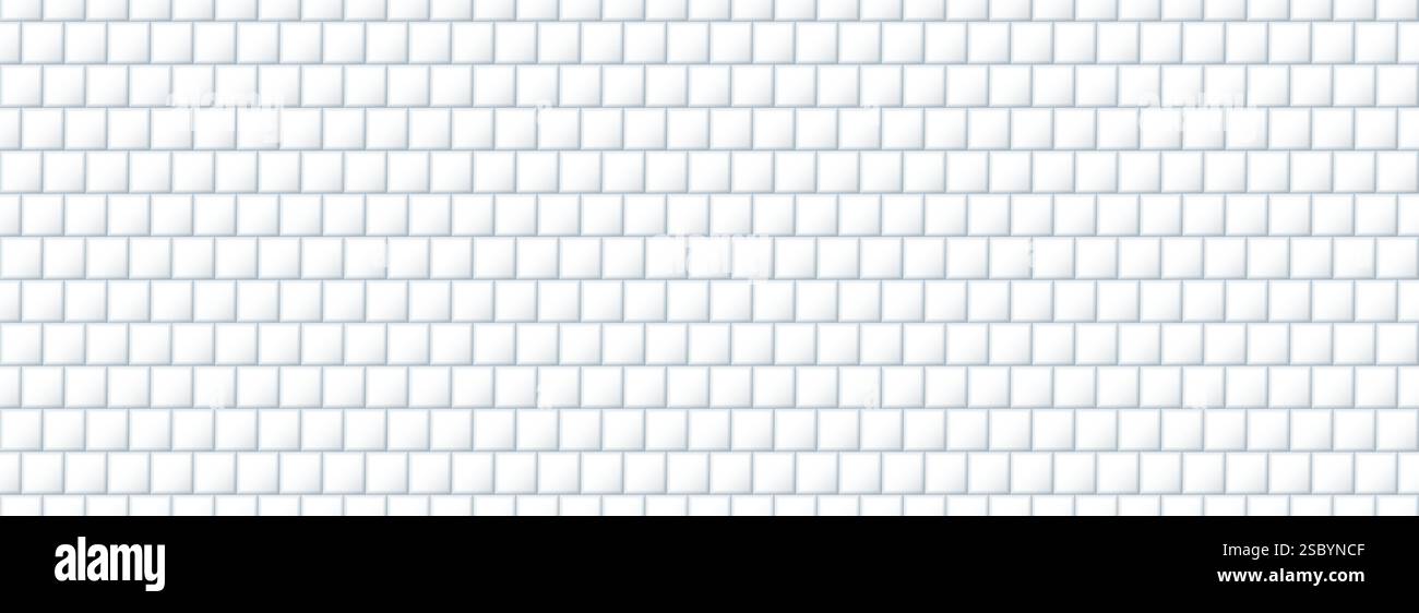 Seamless white tile pattern. Square ceramic tiled texture for bathroom ...