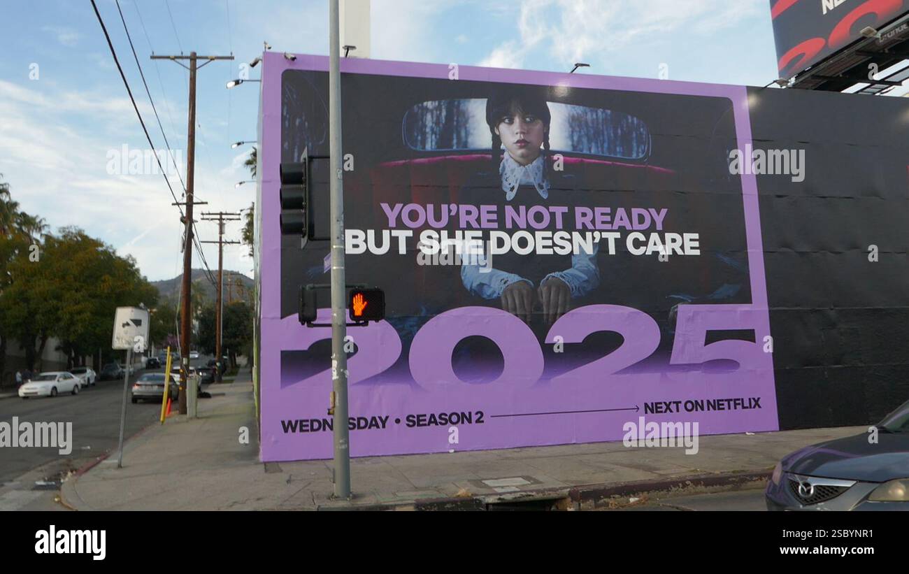 Los Angeles, California, USA 3rd February 2025 Actress Jenna Ortega Tim ...