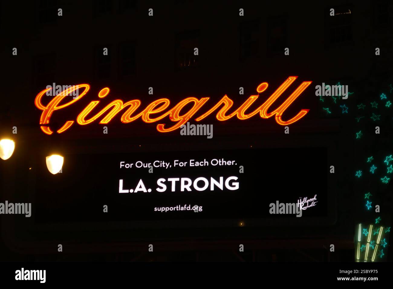 Los Angeles, California, USA 3rd February 2025 LA Strong Marquee at ...