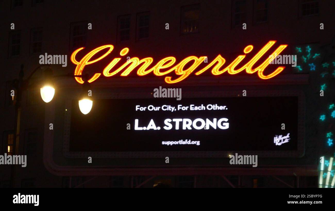 Los Angeles, California, USA 3rd February 2025 LA Strong Marquee at ...