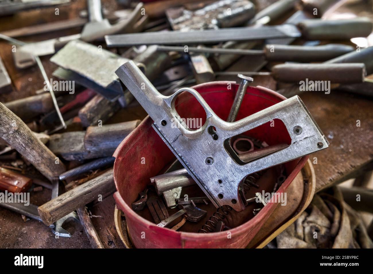 Illegal gun makers in Danao, Cebu island, Philippines, Asia Stock Photo ...