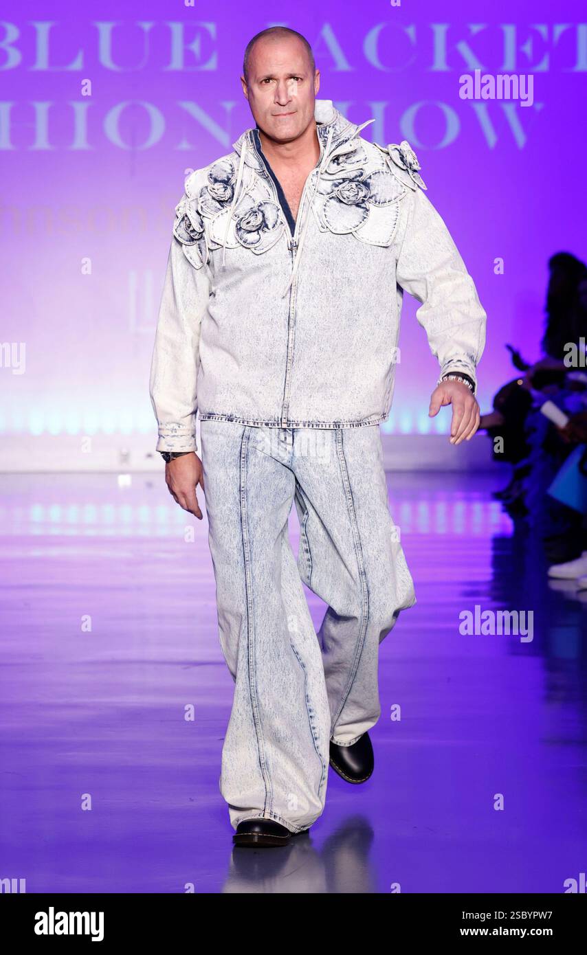 Nigel Barker walks the runway at the 9th annual Blue Jacket Fashion ...