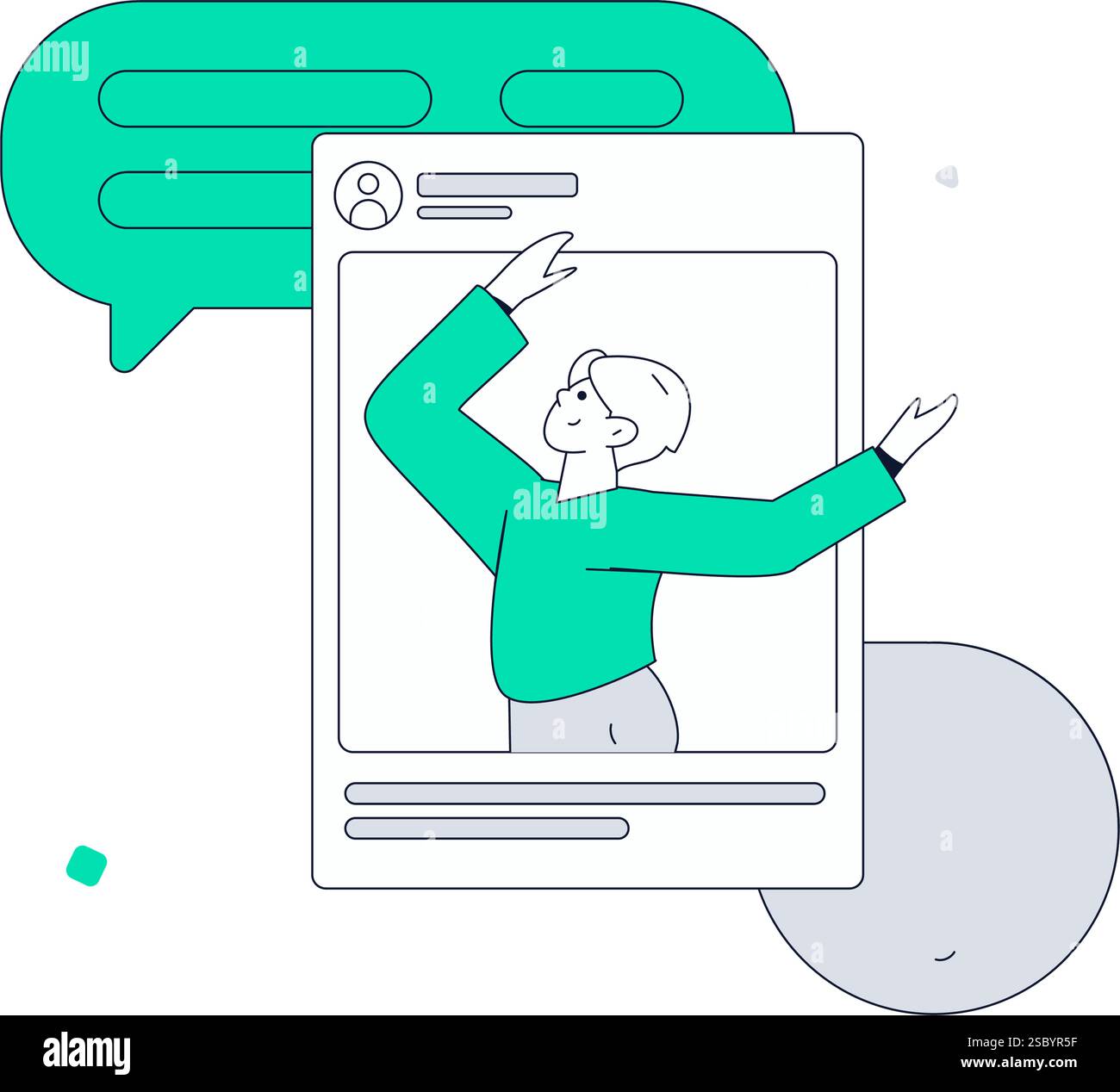 Communicate with consultants flat vector character concept operation ...