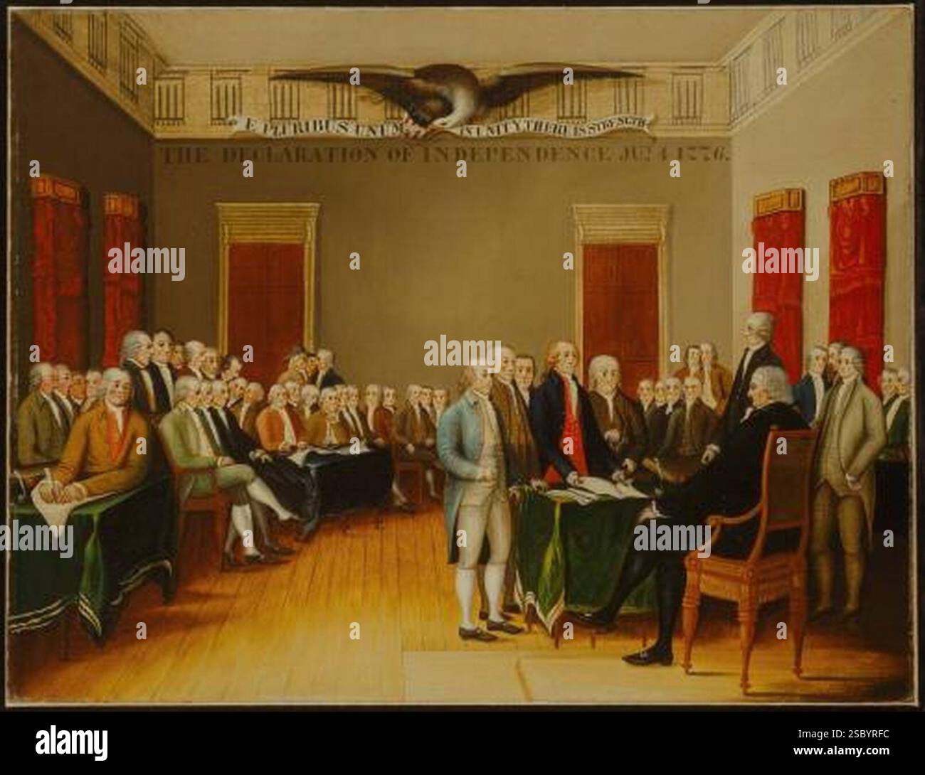 Hicks - Declaration of Independence, 1840-1845, 1957.101.7 Stock Photo ...