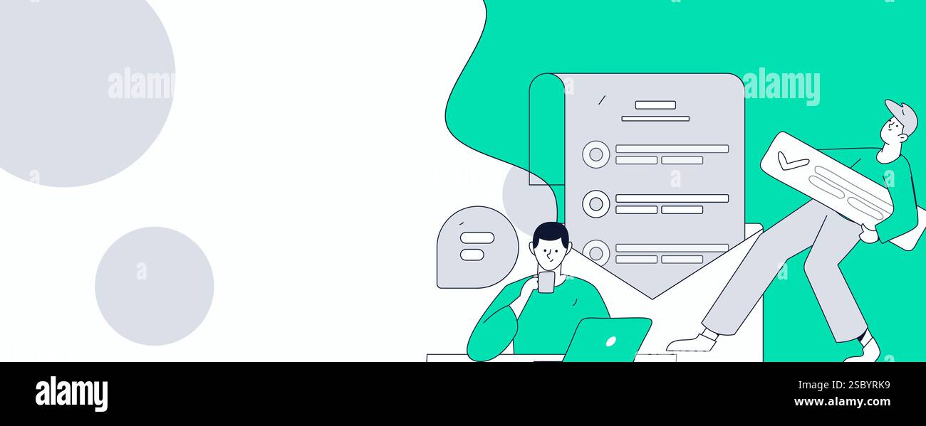 Communicate with consultants flat vector character concept operation ...