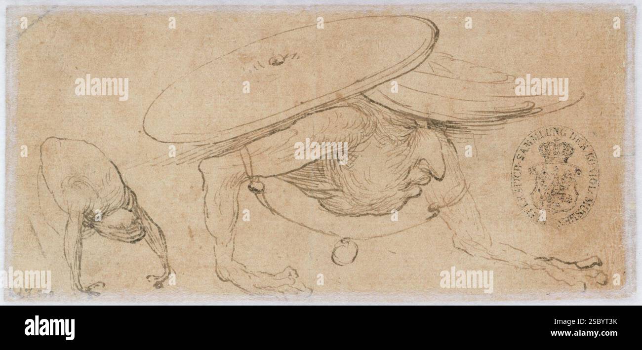 Hieronymus Bosch - Two fantasy creatures - Kupferstichkabinett Berlin ...