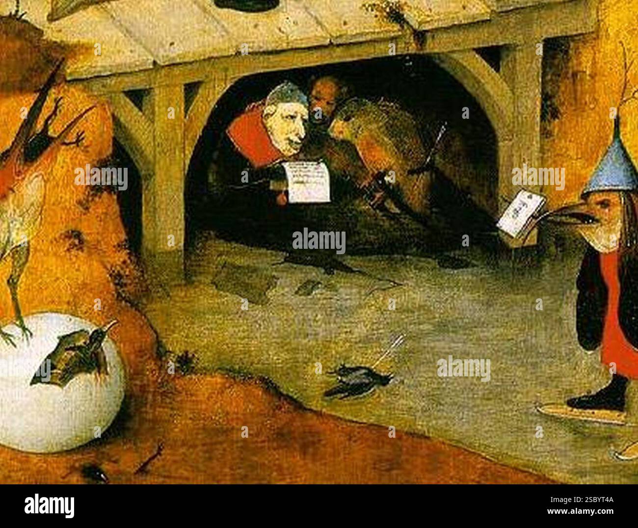 Hieronymus Bosch's little creatures under the Bridge Stock Photo - Alamy