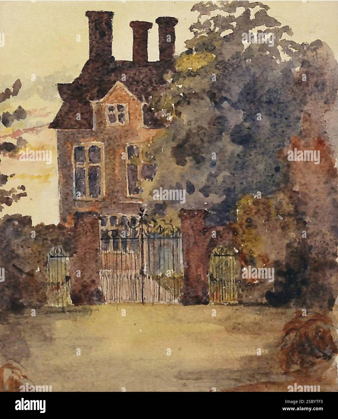 High House Gardens Congham 1883 Stock Photo - Alamy