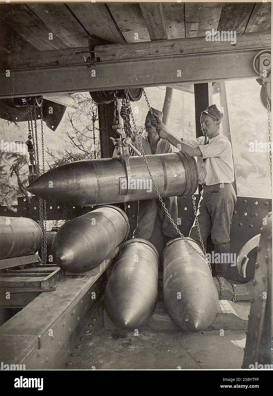 High-explosive grenades for 420 mm howitzer Stock Photo - Alamy