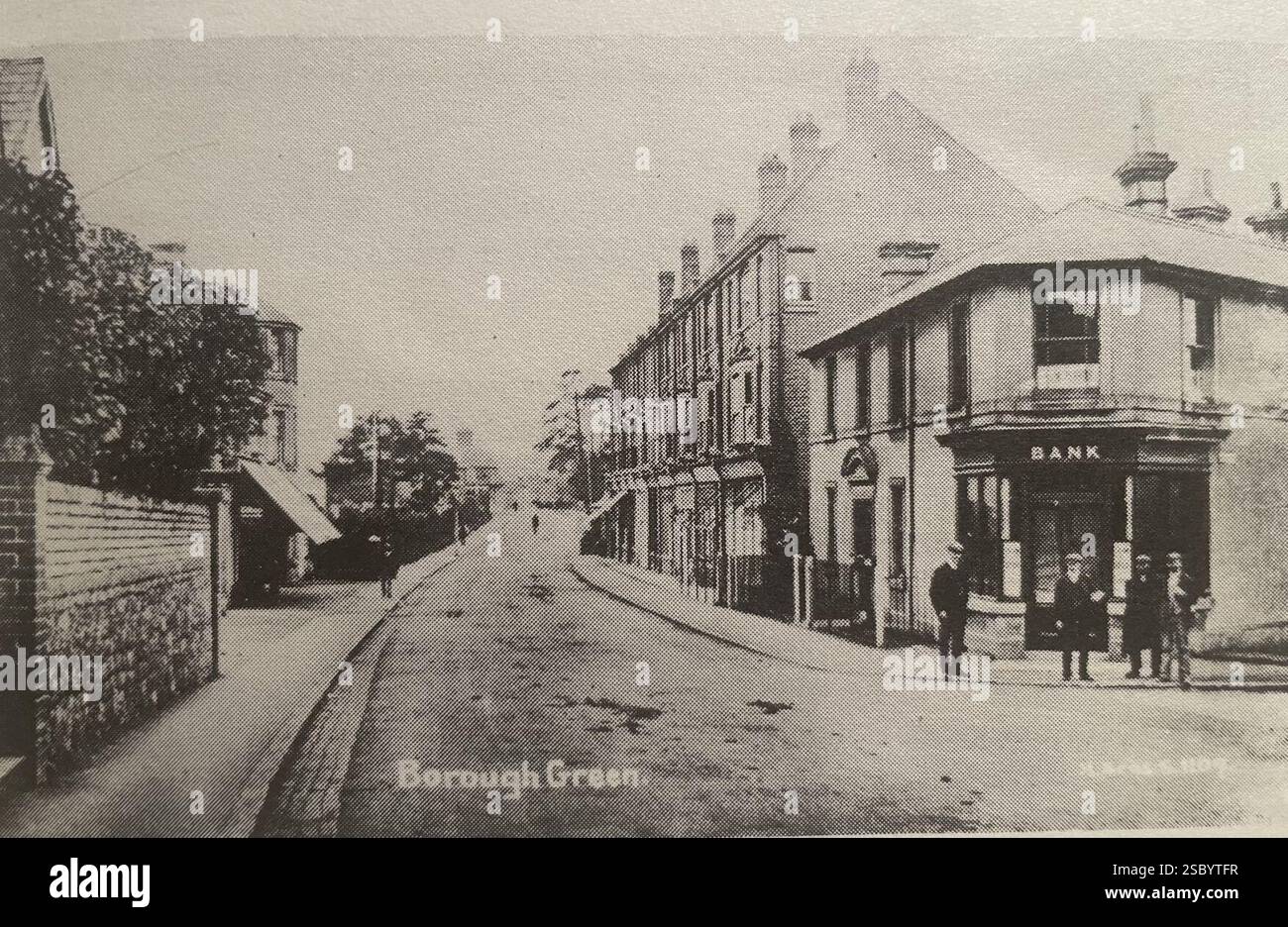 High Street Borough Green early 20th Cenrury Stock Photo - Alamy