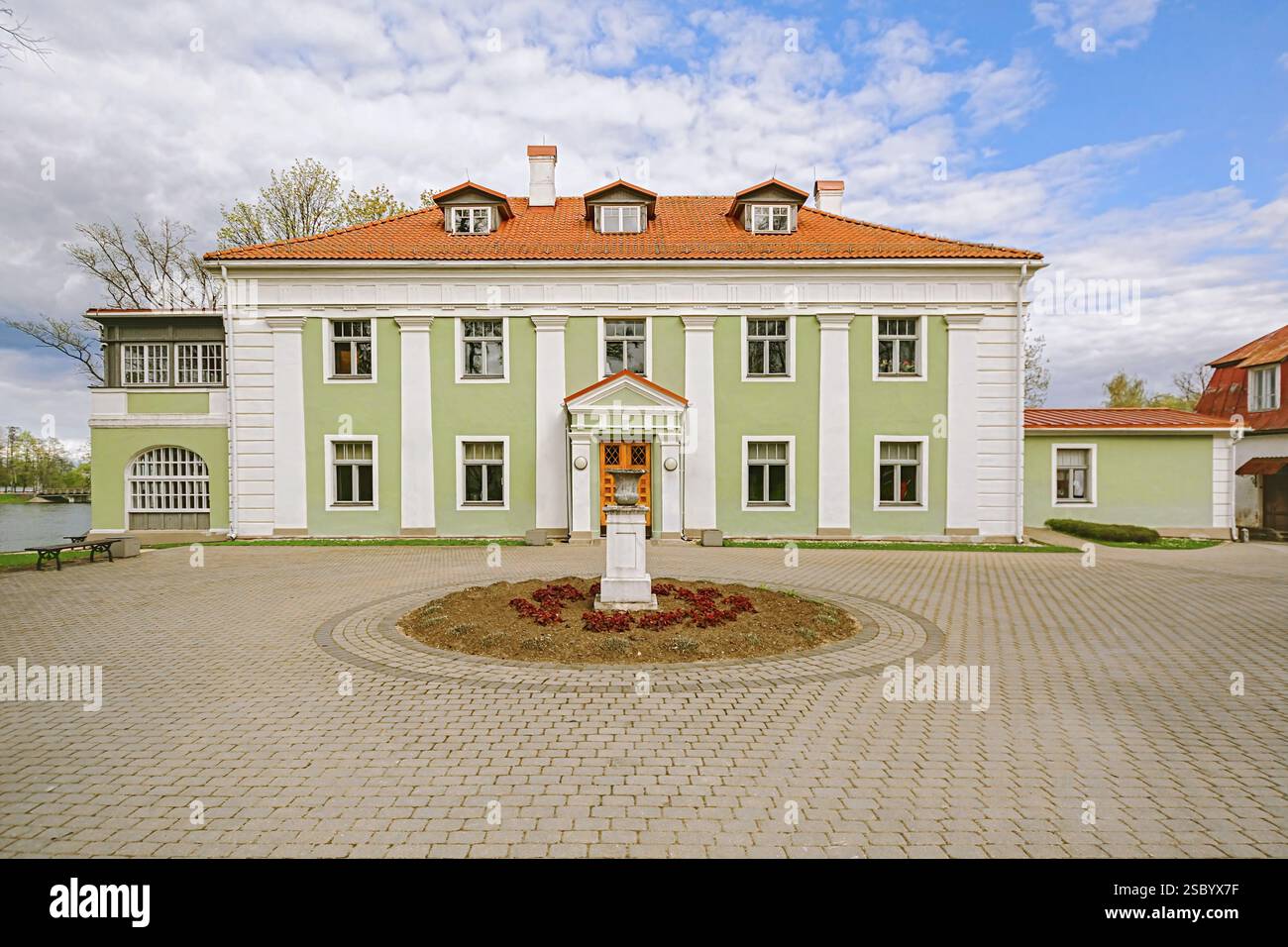 The Lakeshore or Old Palace in Aluksne. Built between 1793 and 1794 ...