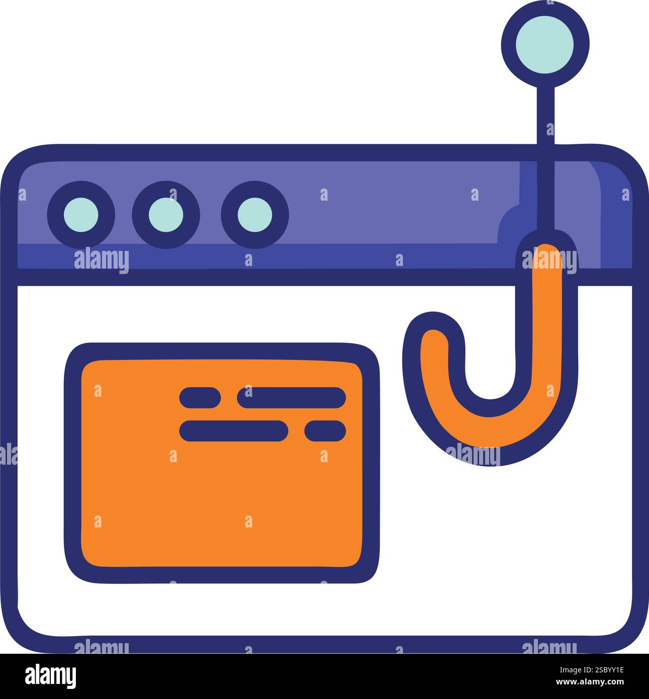 Phishing Scam Alert Icon Stock Vector Image & Art - Alamy