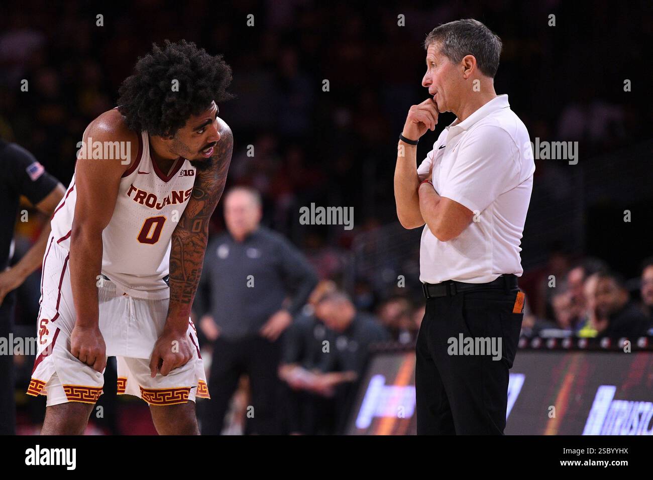 LOS ANGELES, CA - FEBRUARY 01: USC Trojans head coach Eric Musselman ...