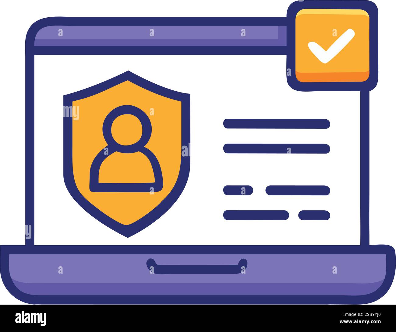 Verified Secure Login Icon Stock Vector Image & Art - Alamy