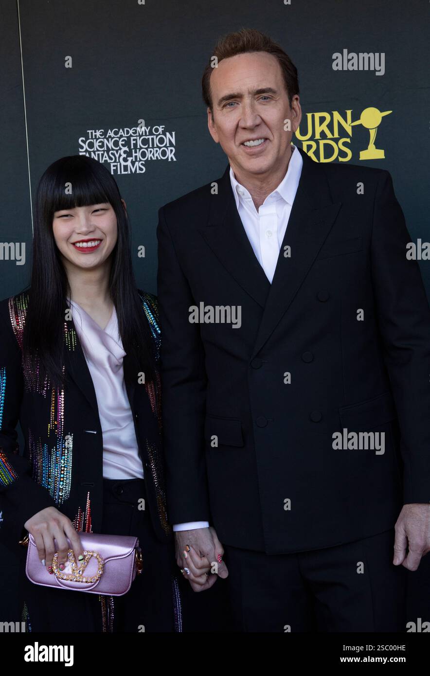 Riko Shibata, Nicolas Cage at the 52nd Annual Saturn Awards at Hilton ...