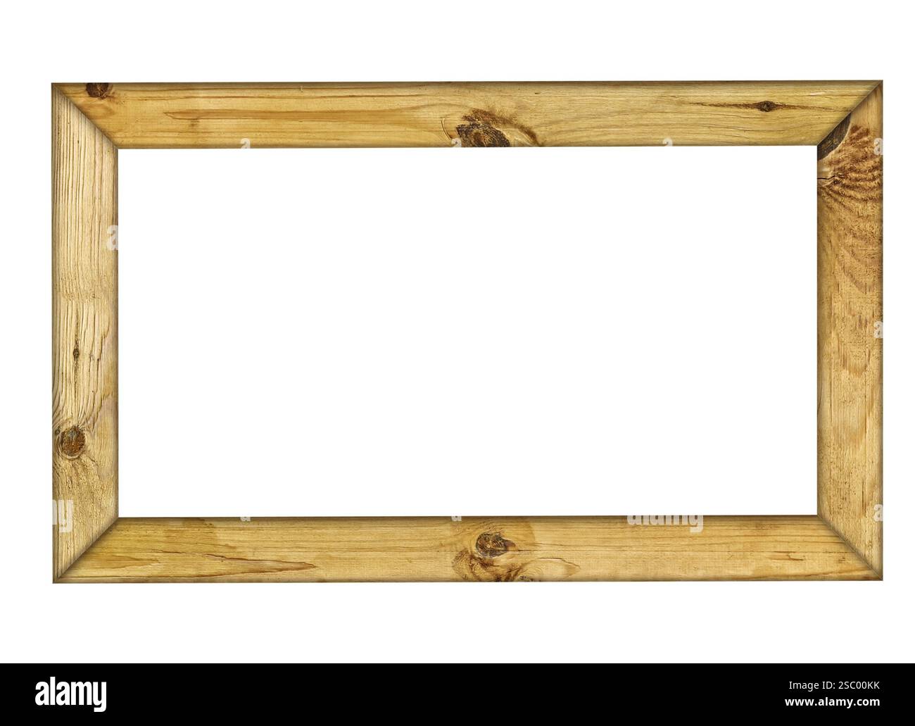 Light colored wooden frame Cut Out Stock Images & Pictures - Alamy